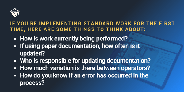 Digital Work Instructions Improve Standard Work in Manufacturing